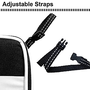 INFBLUE Outdoor Bench Cushion for Patio Furniture Swing Cushions Window Seat Cushions Patio Cushion with Handle and Adjustable Straps (45''x18'')