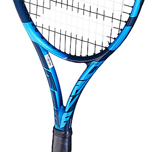 Babolat Pure Drive Tennis Racquet - Strung with 16g White Babolat Syn Gut at Mid-Range Tension (4 3/8" Grip)