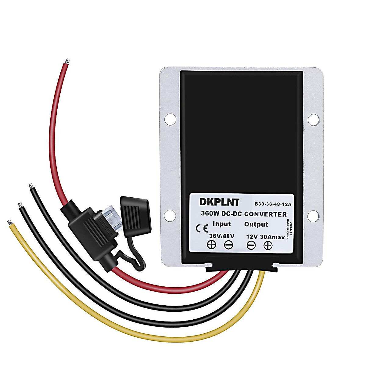dkplnt 360W 30A 48V 36V to 12V Converter Golf Cart Voltage Reducer Regulator Waterproof