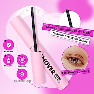Eyelash Extension Kit 320pcs Lash Clusters D Curl 9-16mm Mix 40D Individual Lashes with Lash Bond and Seal and Remover Lash Applicator for Lash Extension Beginners