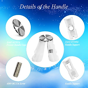 DA61-07540A DA61-08247A Refrigerator Replacement Handles Freezer Handle Support Kit Compatible with Samsung PS4145181 AP5578979 3160453 DA67-02787A 6009-001526