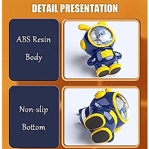 Pencil Sharpeners, 3 Gears Adjustable Colored Pencil Sharpener, Space Rabbit Shape High Capacity Shavings Tray, Manual Pencil Sharpener for Teachers, Artists, Engineers, Architects (Royal Blue)