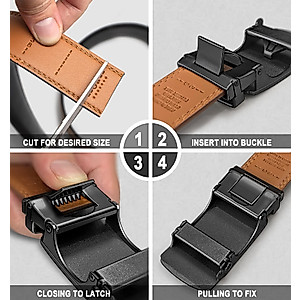 BULLIANT Belt Buckles for Mens Ratchet Belts Width 1 3/8(Black,1 3/8" Belt Width Buckle)