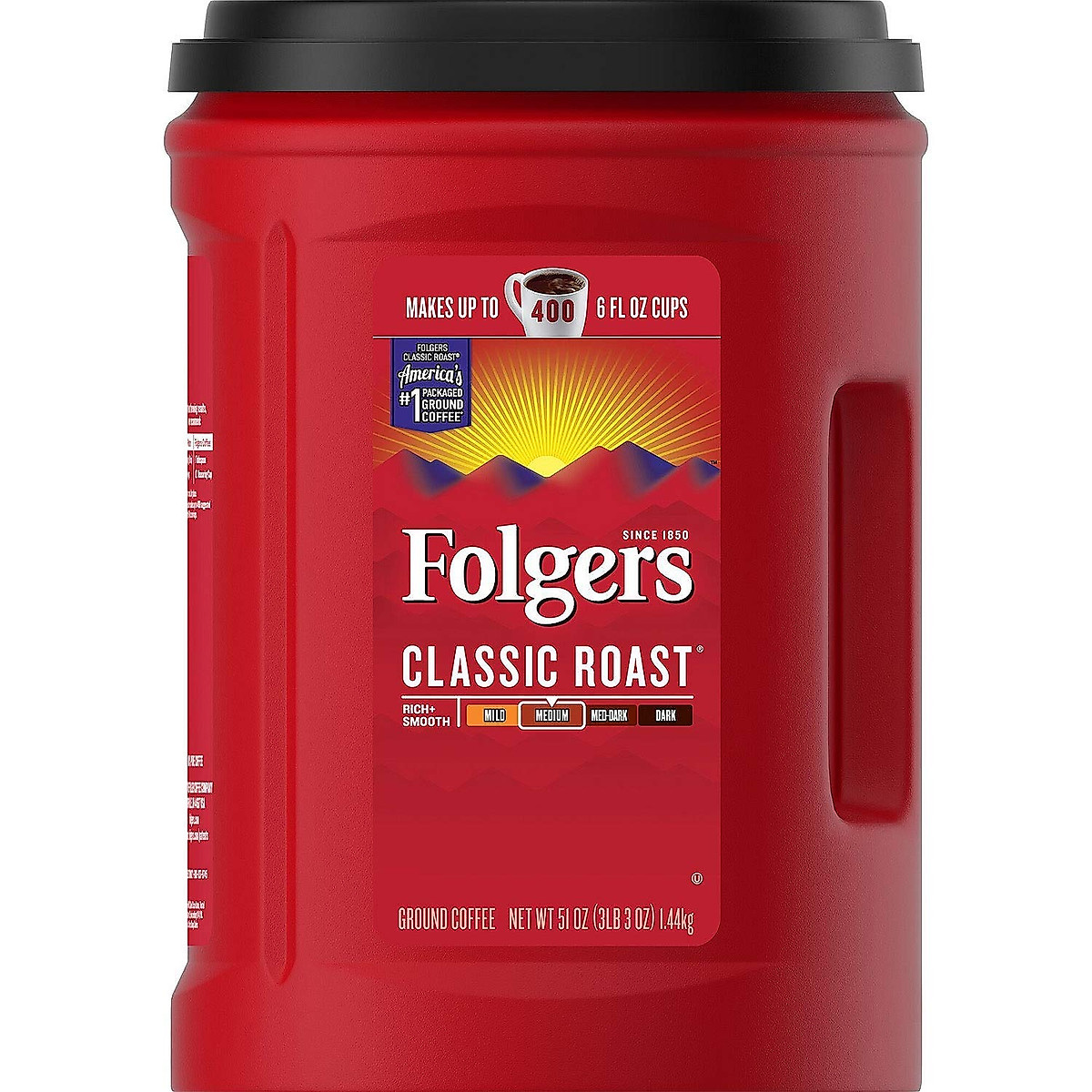 Folgers Coffee, Classic(Medium) Roast, 51 Ounce