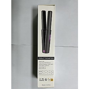 JMFONE Cordless Hair Straightener, Mini Cordless Flat Iron 2 in 1, Portable USB-C Rechargeable 5000mAh Battery, Ceramic Plate, Quick Heat & 3 Adjustable Temp,Travel Size Preferred for Women Girl