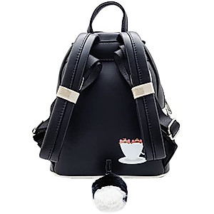 Loungefly X LASR Exclusive Disney Cinderella Lucifer Cosplay Mini Backpack - Fashion Cosplay Disneybound Cute Backpacks, Black