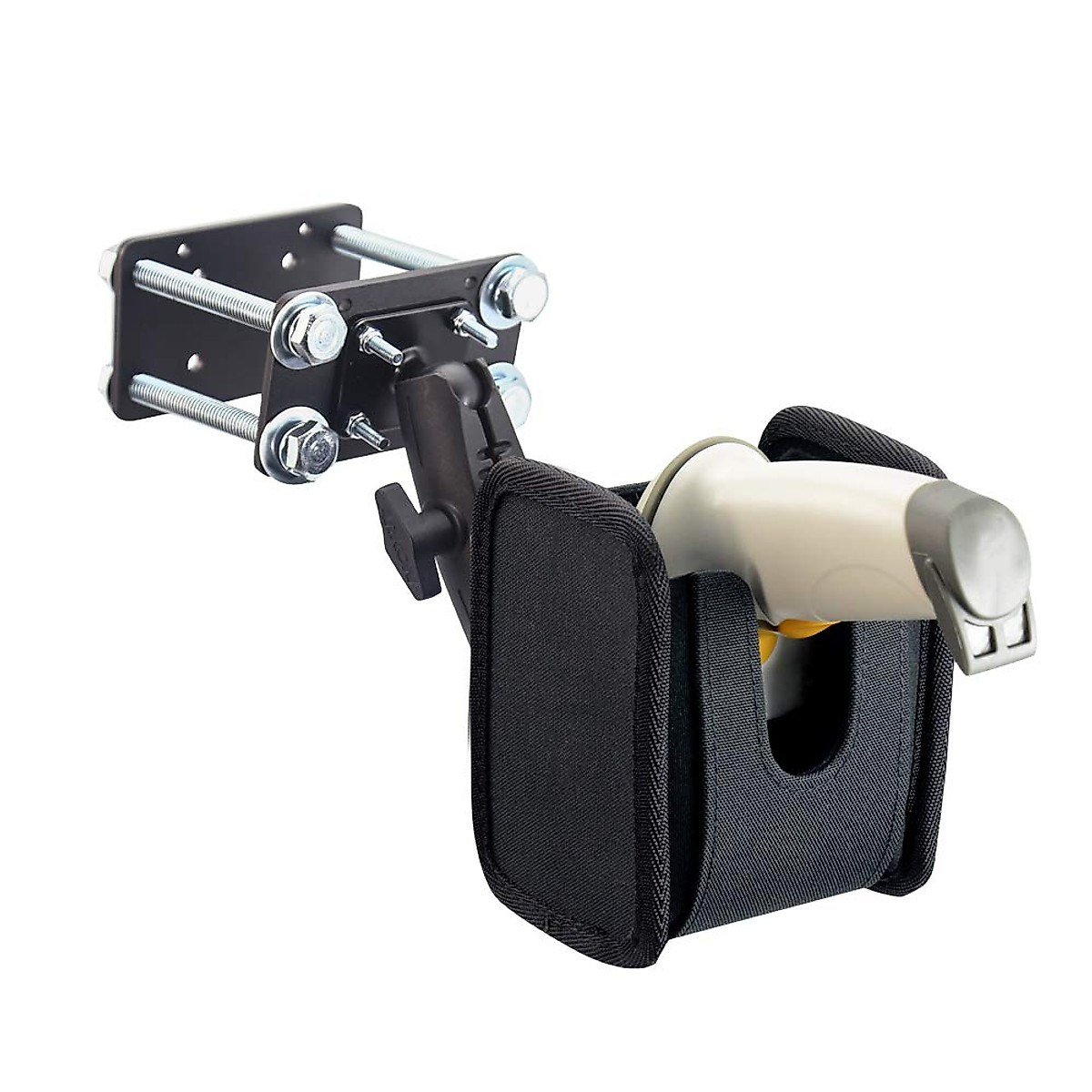 ARKON Mounts - Barcode Scanner Holder with Forklift Mount | Streamline Operations with Barcode Scanner Holster | Perfect for Warehouses & Factories | Easy Install | Ideal Zebra Scanner Holster