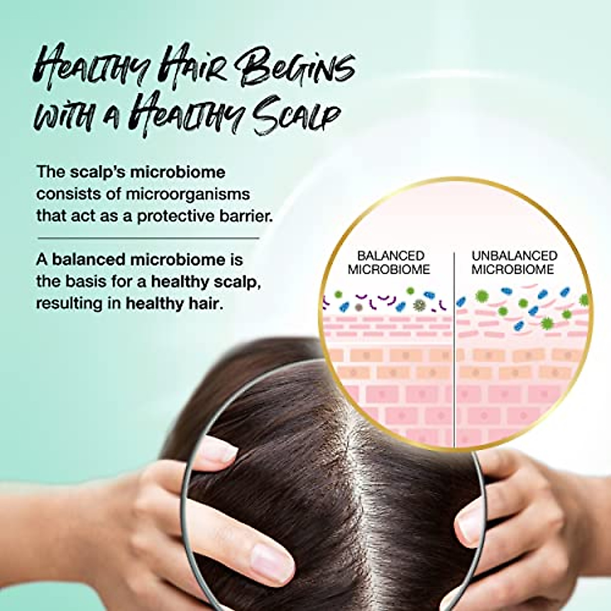 BIOTERA Long & Healthy Strengthening Shampoo and Conditioner Set | Strengthens Long, Growing Hair | Microbiome Friendly | Vegan & Cruelty Free | Paraben Free | Color-Safe | 32 Fl Oz