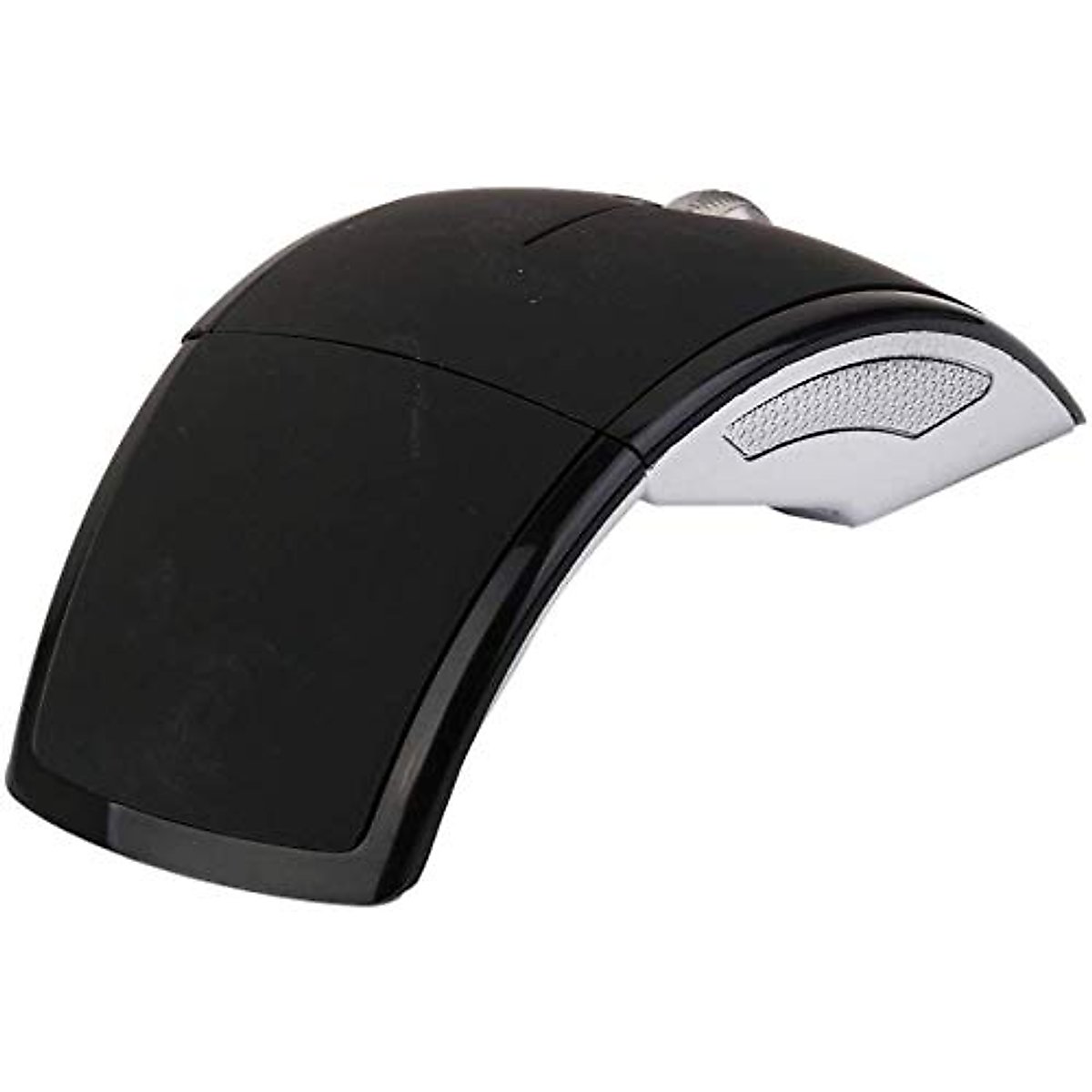 2.4Ghz Wireless Folding Mouse Foldable Optical Arc Mouse Universal Portable Travel Mice Bluetooth USB Receiver for PC Mac Laptop MacBook (Pack of 1)