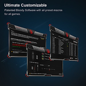 Bloody W60Max Wired RGB FPS Gaming Mouse, 10000 CPI, All Buttons Programmable, 2000Hz Report Rate, 250 IPS, 4M Onboard Memory (Pandawhite)