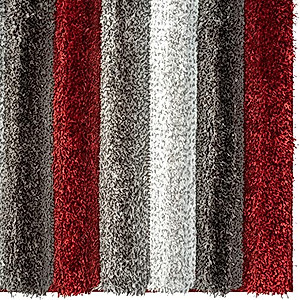 LUXE WEAVERS Lantanas Collection 7119 Red 8x10 Modern Geometric Area Rug