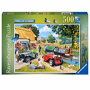 Ravensburger Two of a Kind 500 Piece Jigsaw Puzzles for Adults & Kids Age 10 Years Up - Nostalgic Puzzle