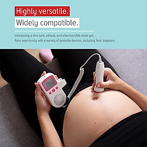 Conductive Ultrasound Gel for Imaging, Cavitation, TENS Units and Baby Dopplers, 12 x 8.45 fl oz - Non-Greasy, Unscented, Hypoallergenic - Medical Grade Therapy - 12 Bottles, 8.45 fl oz / 250mL