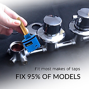 Shower Faucet Ceramic Cartridge 4 Way Panel Replacement Brass Diverter D 35mm L 55mm