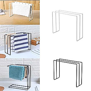 N/A 1pc Kitchen Towel Dishcloth Holder Towel Rack Drain Stand Kitchen Sink Folding Washing Towel Rag Drainer Holder Storage Rack ( Color : D , Size : 1 )