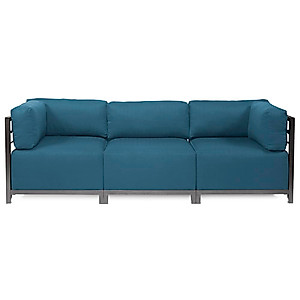 Howard Elliott Axis Chair With Cover, Titanium Frame, Seascape Turquoise