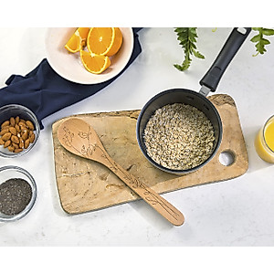 Talisman Designs Laser Etched Beechwood Mixing Spoon | Whimsical Nature Design | Wood, Kitchen Tool | Decorative Wooden Utensils