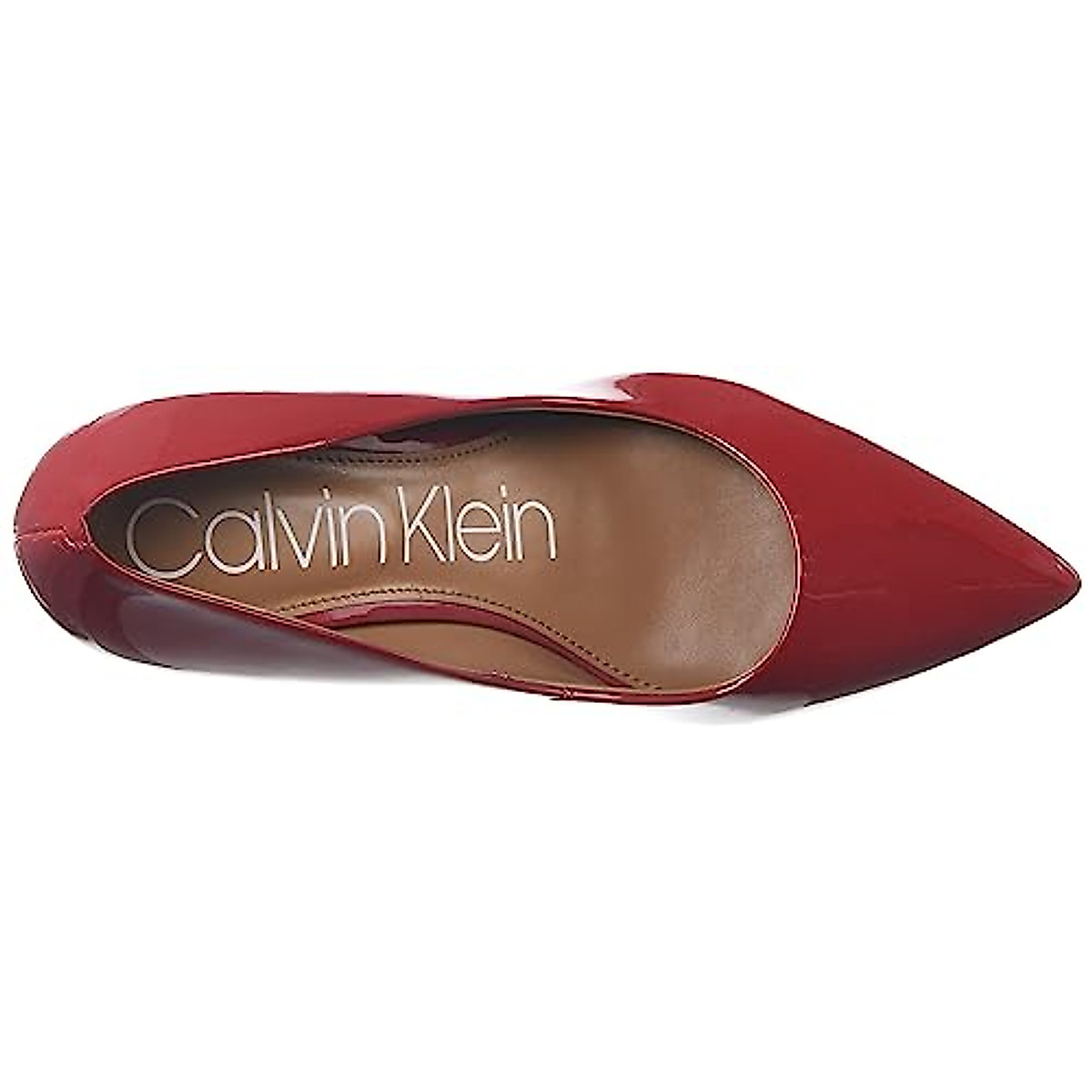 Calvin Klein Women's Gayle Pump, Crimson Red, 7.5