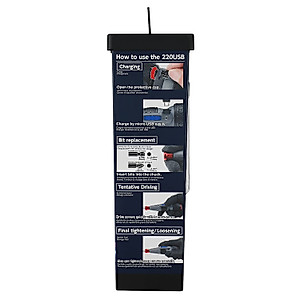 BALL GRIP Rechargeable Screwdriver Cordless (High Speed) No.220USB-S1U 220USBS1U Made in Japan by VESSEL