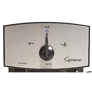 Capresso 117.05 Stainless Steel Pump Espresso and Cappuccino Machine EC50, Black/Stainless