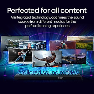 Hisense AX3125H 3.1.2Ch Sound Bar with Wireless Subwoofer, 440W, Dolby Atmos, Bluetooth 5.3, EzPlay, 4K HDMI Pass Through, Roku TV Ready, DTS:X, HDMI/AUX/ARC/Optical/USB, 7 EQ Modes