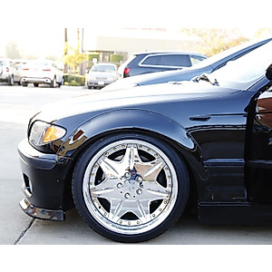 iJDMTOY Euro Smoked Lens Amber Full LED Front Fender Side Marker Blinker Lights Compatible With BMW 1 3 5 Series, etc, Replace OEM Amber/Clear Sidemarker Lamps