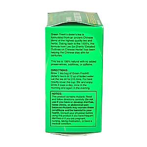 Green Fresh Extra Strength Herbal Dieters Tea (30 Count), 2.11 Ounces
