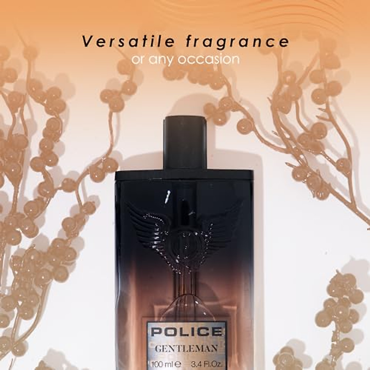 POLICE Gentleman - Fragrance For Men - Refined And Charismatic - Top Notes Of Bergamot, Lemon, Grapefruit - Heart Notes Of Cinnamon, Saffron - Base Notes Of Patchouli, Vetiver - 3.4 Oz EDT Spray