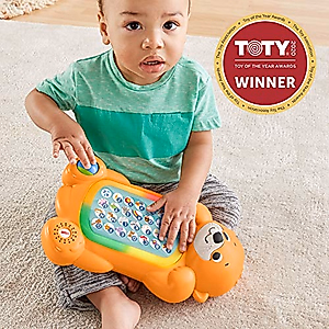 Fisher-Price Linkimals Baby Learning Toy A To Z Otter Keyboard With Interactive Music And Lights For Infants And Toddlers