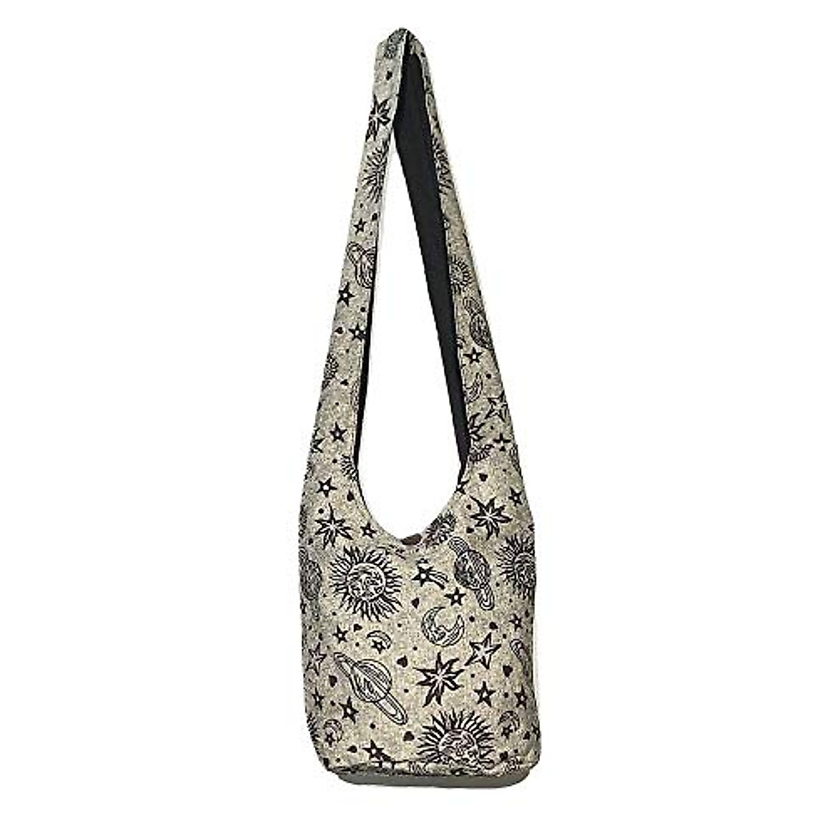 Original Collections Celestial Cross Body Shoulder Bag Purse in Gray