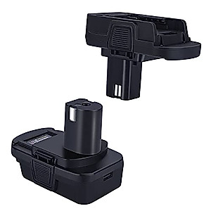 Battery Adapter with USB Port for Dewalt to Ryobi Battery, for Dewalt for Milwaukee Battery Convert to Ryobi 18V Lithium-ion Battery DM18RL