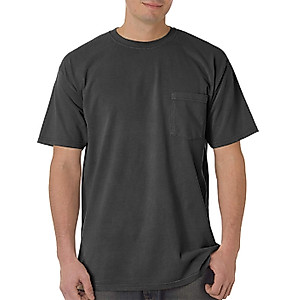 Comfort Colors Chouinard 6030 Adult Heavyweight Pocket Tee Pepper PgmDye X-Large