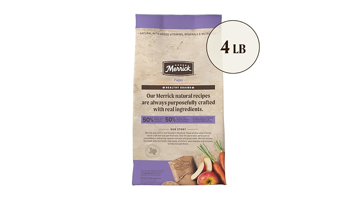 Merrick Healthy Grains Puppy Dry Dog Food - 4 lb