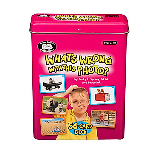 Super Duper Publications | What's Wrong with This Photo Flash Cards | Problem Solving, Reasoning and Critical Thinking Skills Fun Deck | Educational Learning Resource for Children