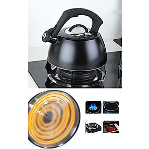 Sound Kettle with Temperature Gauge,Stainless Steel Kitchen Whistle Kettle,Water Temperature Display Sound Kettle 2.5L,Gas Stove Kettle,Camping Hob Kettle