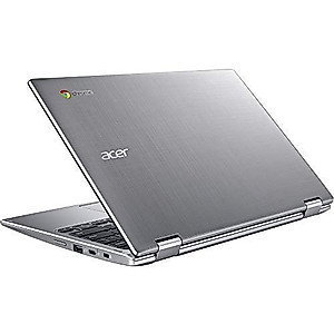 Acer Newest 2-in-1 Ultra Slim Chromebook, 11.6inch IPS Multi-Touch Screen, Intel Celeron Processor Up to 2.4 GHz, 4GB LPDDR4 Memory, 32GB eMMC, WiFi, Bluetooth, Chrome OS (Chrome OS, Silver)(Renewed)