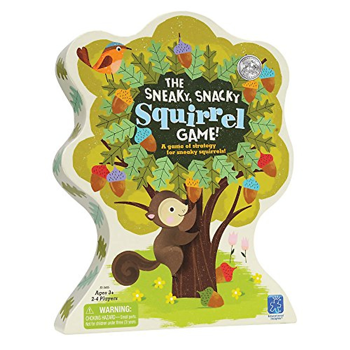 Educational Insights The Sneaky, Snacky Squirrel Game, 4 players, for Preschoolers & Toddlers, Gift for Toddlers Ages 3+