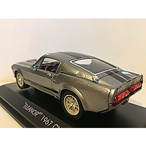 GreenLight Collectibles Gone in Sixty Seconds 1967 Ford Mustang Eleanor 1/43 Scale Diecast Model Car Gray