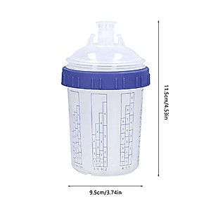 Aqur2020 Paint Spray Cup, Paint Spray Cups Plastic Spray Jug Sealing for Commercial Coatings Paint Accessories 350ml