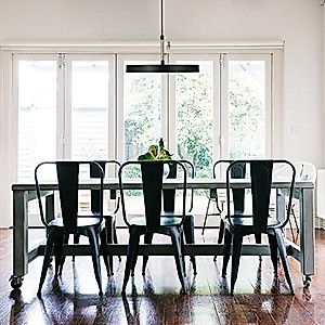 Globe Electric 60766 Novogratz x Globe Pendant, Matte Black with Brushed Brass