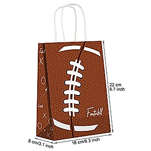 20 Pack Football Party Treat Bags Football Goody Gift Bags Football Candy Hoodies Bags for Football Party Supplies Favor Touchdown Sports Theme Birthday Party Decorations