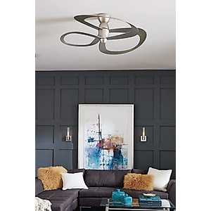 Progress Lighting Willacy Collection 3-Blade Black 48-Inch DC Motor Contemporary Ceiling Fan, 14.50x48.00x48.00