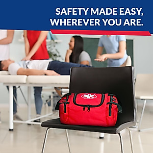 Dixie EMS Dixigear Empty First Responder II Bag 10.5" x 5" x 8" - Red