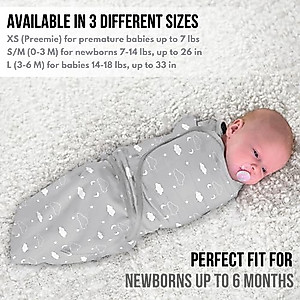 Mama Cheetah Baby Swaddle Sack, Organic Swaddle Blanket, Newborn Swaddle Sleep Sacks, Adjustable Infant Swaddle Wrap, Easy Swaddles for Boy Girl 0-3 Month, Baby Essentials, Nursery Swaddling, 4-Pack