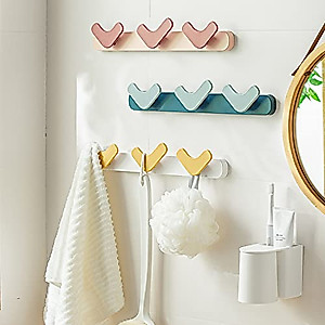 SHANIABELLE Coat Rack Wall Mounted with Shelf,Hat Racks Hooks,Coat Hooks Wall Hooks for Bag Coats Hats Towels Clothes,Coat Rack Wall Mount Wall Mount Coat Rack(Pink)