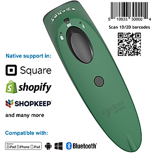 SOCKET Scan S740, Universal Barcode Scanner, Green & Black Dock (CX3446-1909)