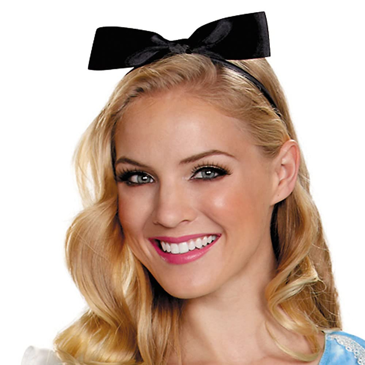 Disguise Costumes Women's, Official Disney Alice in Wonderland Costume Outfit with Headband, As Shown, Small (4-6)