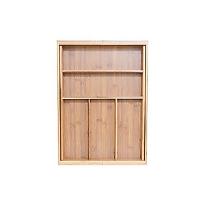 ForHauz Bamboo Silverware Drawer Organizer