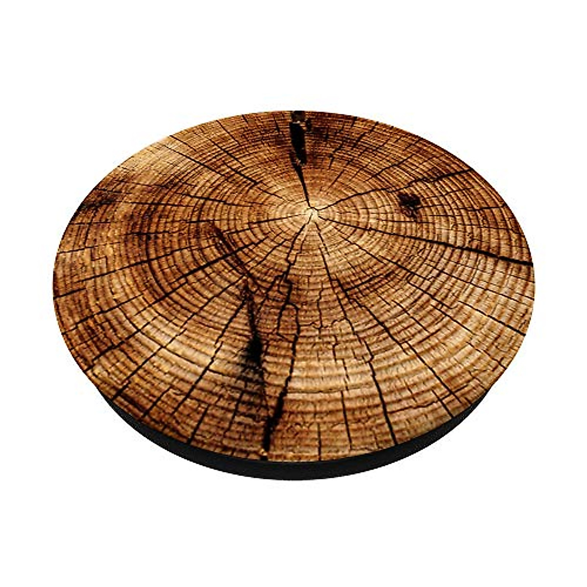 Tree Ring Dark Wood Design PopSockets PopGrip: Swappable Grip for Phones & Tablets
