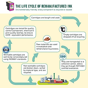 Limeink Remanufactured Ink Cartridge Replacement for 65XL 65 XL High Yield for HP DeskJet 2600 2622 2652 2655 3700 3720 3722 3752 3755 Envy 5000 5052 5055 Printer AMP 100 (Color)